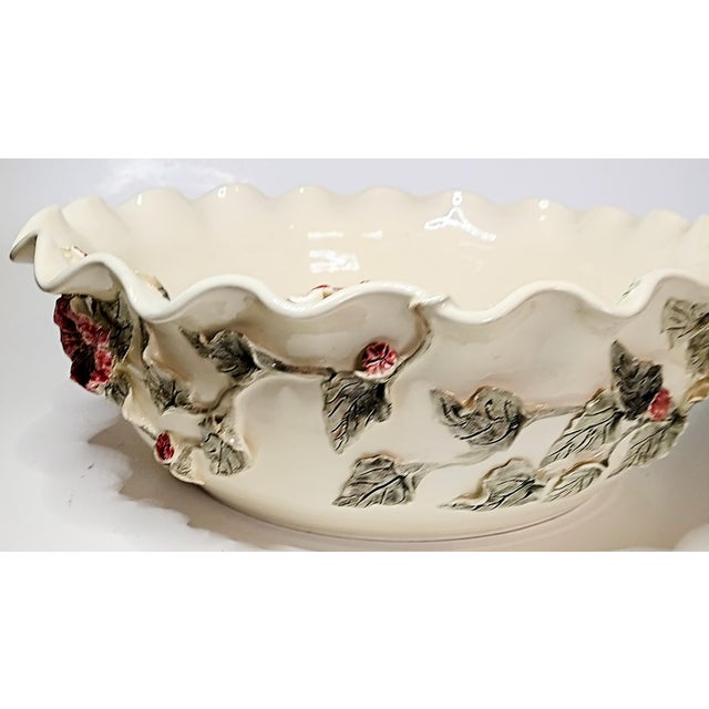 21st Century Hand-Sculpted Rose Bowl | Chairish