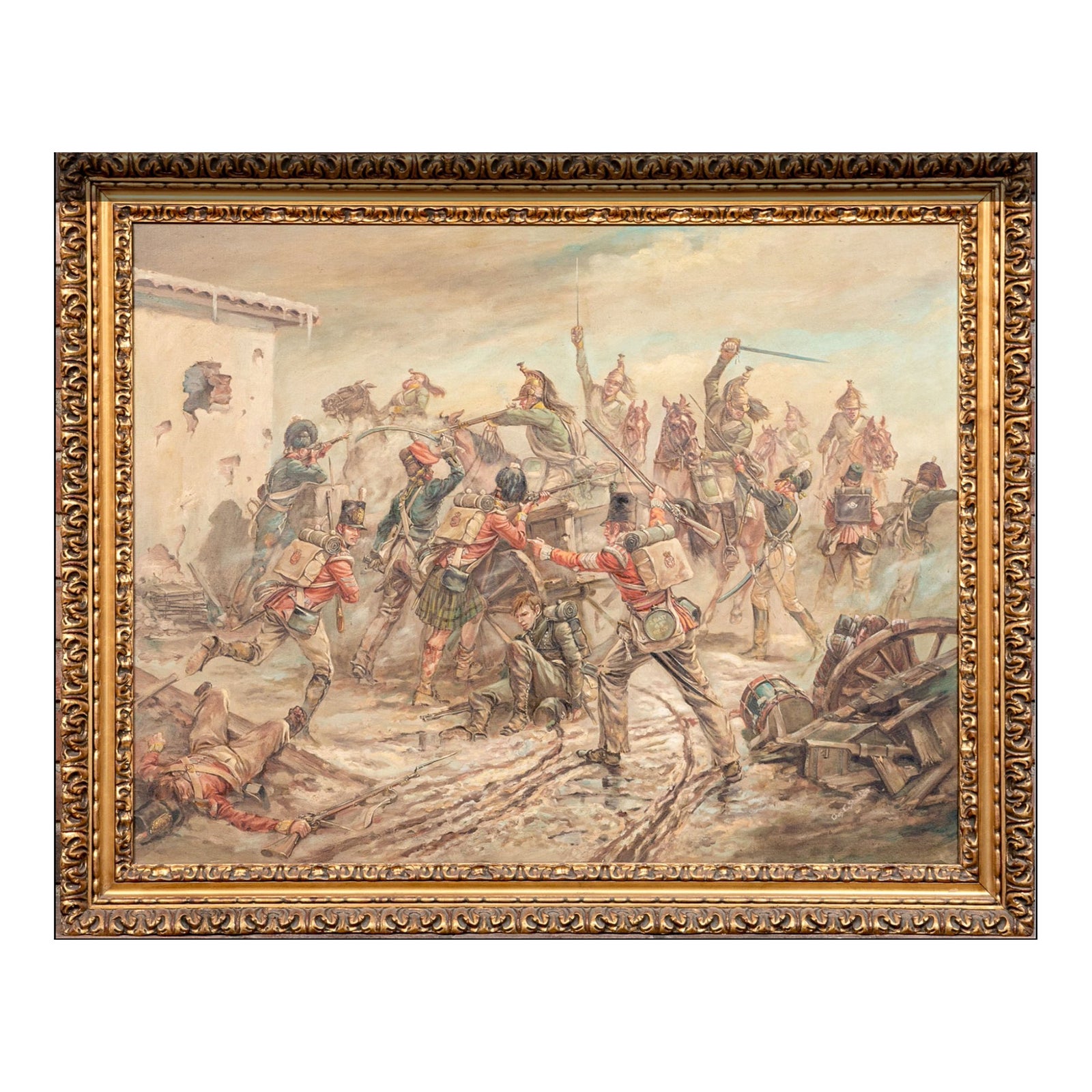 Mid 20th Century Charles C. Stadden Oil Painting on Canvas "Sergeant ...