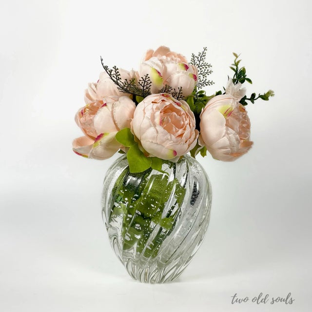 Vintage Murano Style Larry Laslo Swirl Vase by Mikasa With Silver ...