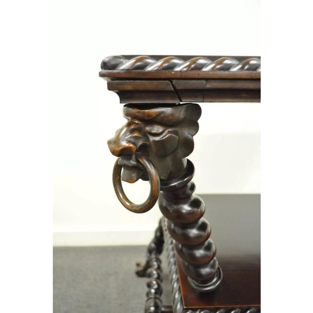 19th C. Merklen Bros. Victorian Barley Twist Figural Mahogany Parlor ...