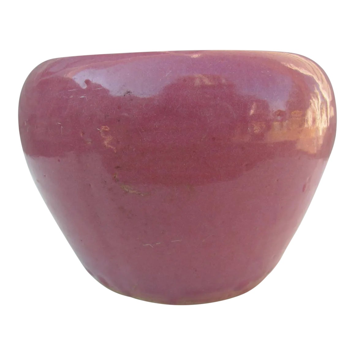 Mid-Century Modern Zanesville Pottery Scarce Pink Shoulder Vase | Chairish