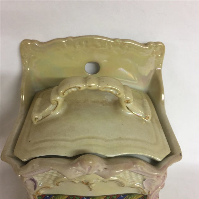 Vintage German Salt Box by Mepoco Lusterware | Chairish