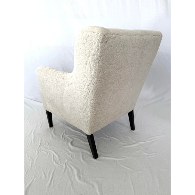 1940s Frits Henningsen "Style" Sheepskin / Shearling Lounge Chair ...