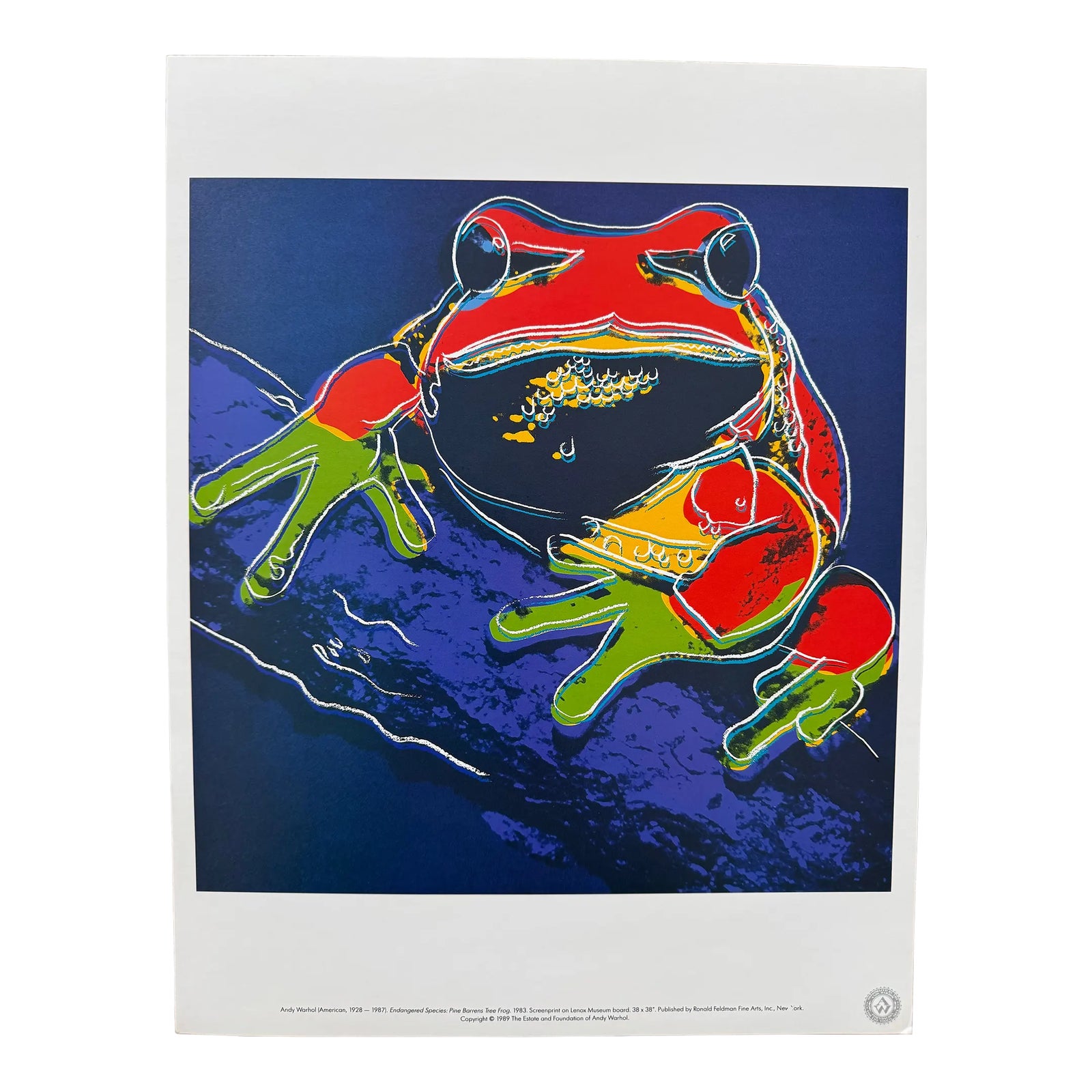 1980s Andy Warhol Foundation "Pine Barrens Tree Frog - 1983” Endangered ...
