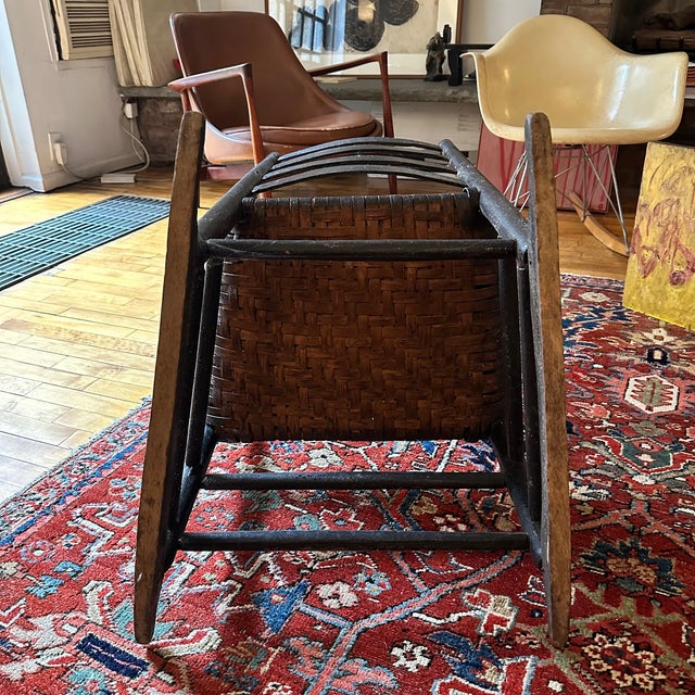 Antique 19th Century Ladder Back Shaker Rocker | Chairish