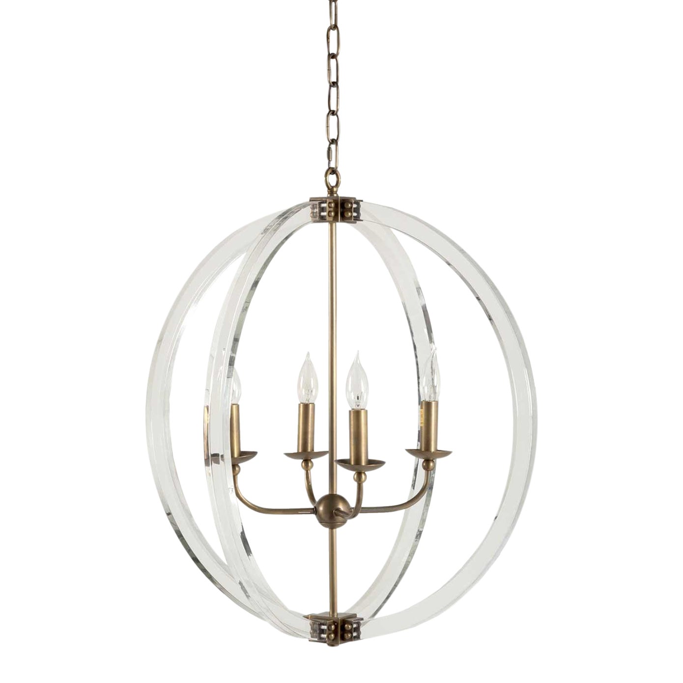 Grayson Acrylic Chandelier | Chairish