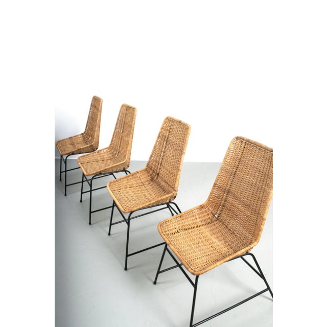 Wire Frame Dining Chairs, Set of 4 | Chairish