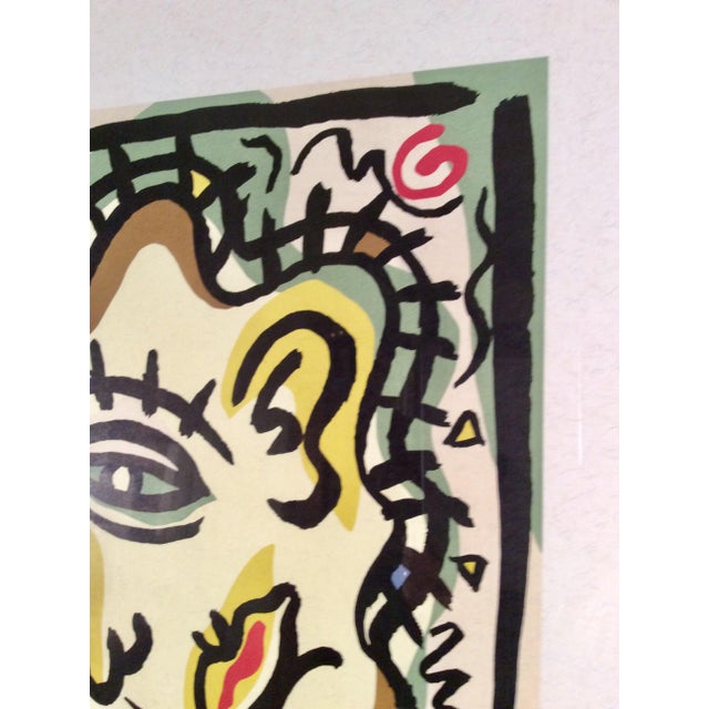 1989 Postmodern Cubist Portrait by Charles S. Anderson | Chairish