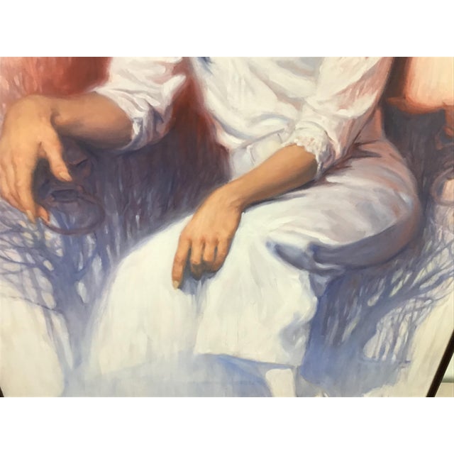 Large Richard a Williams Oil Painting-34 by 56 Inches | Chairish