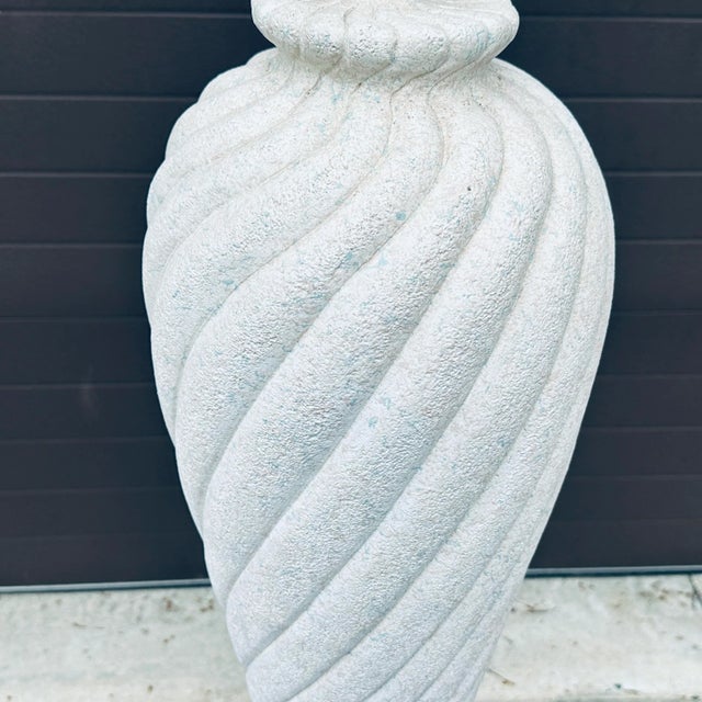 1980's Michael Taylor Style Plaster Spiral Floor Lamps - a Pair | Chairish