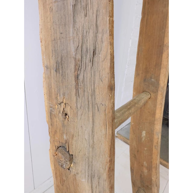 Late 19th Century Rustic Handmade Ladder | Chairish