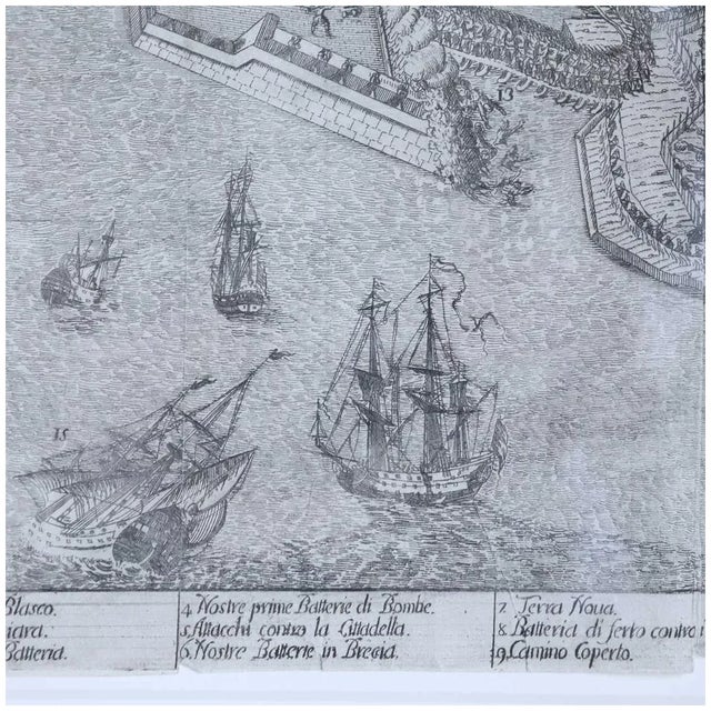 Antique Francesco Ciche Engraving, Map And Plan Of The Siege Of The ...