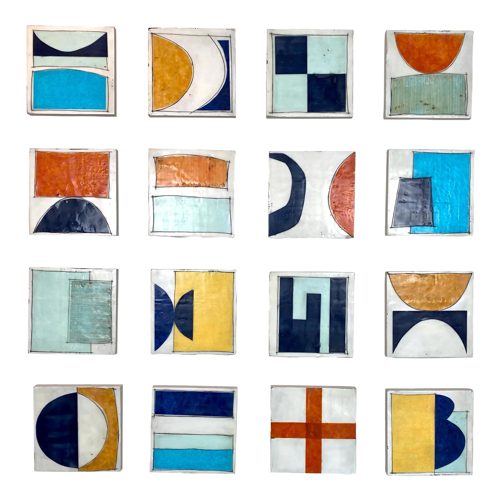 "Brand New Day" by Gina Cochran - Encaustic Collage Installation - 16 ...