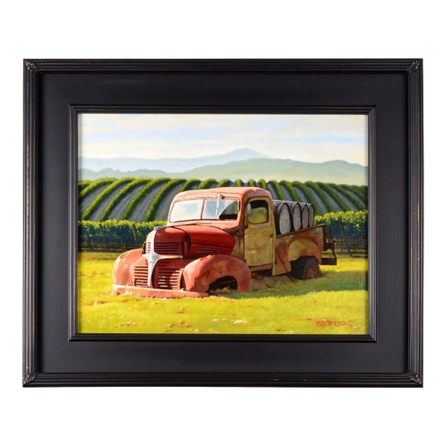 Keith Batcheller "Aged Wine" Oil Painting on Canvas | Chairish