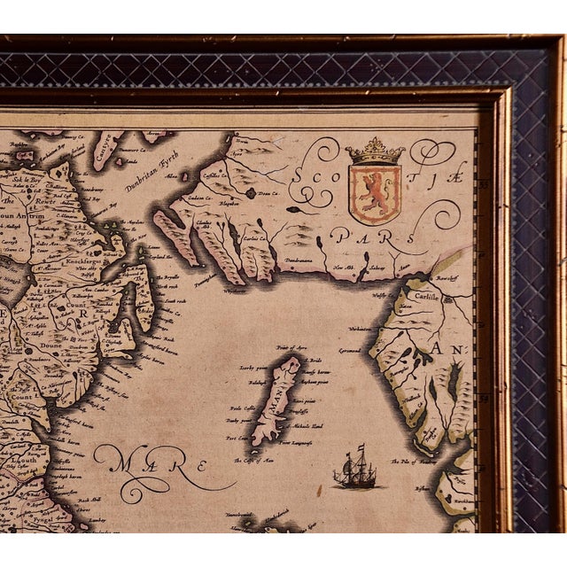 Johannes Janssonius Ireland: A Framed 17th Century Hand-colored Map by ...