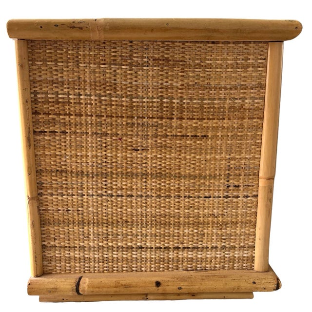 Dal Vera Night Stand Wicker Weave | Chairish