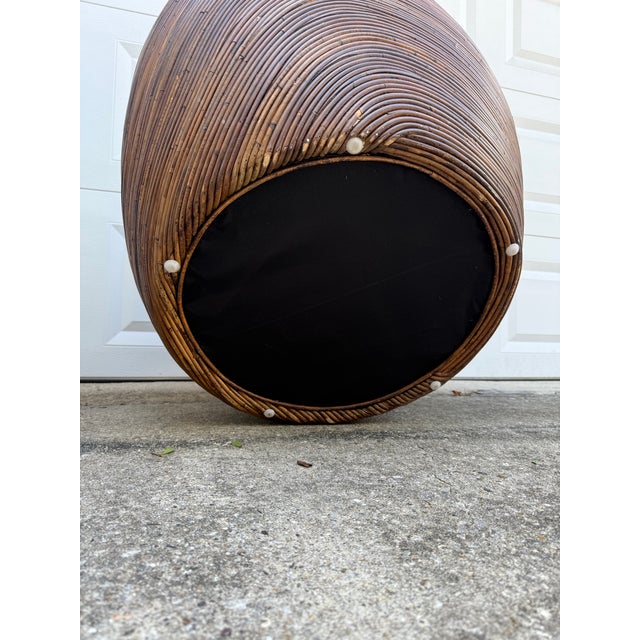 1980s Vintage Pencil Reed Barrel, Pod, Tub Chair, Styled in the Manner ...