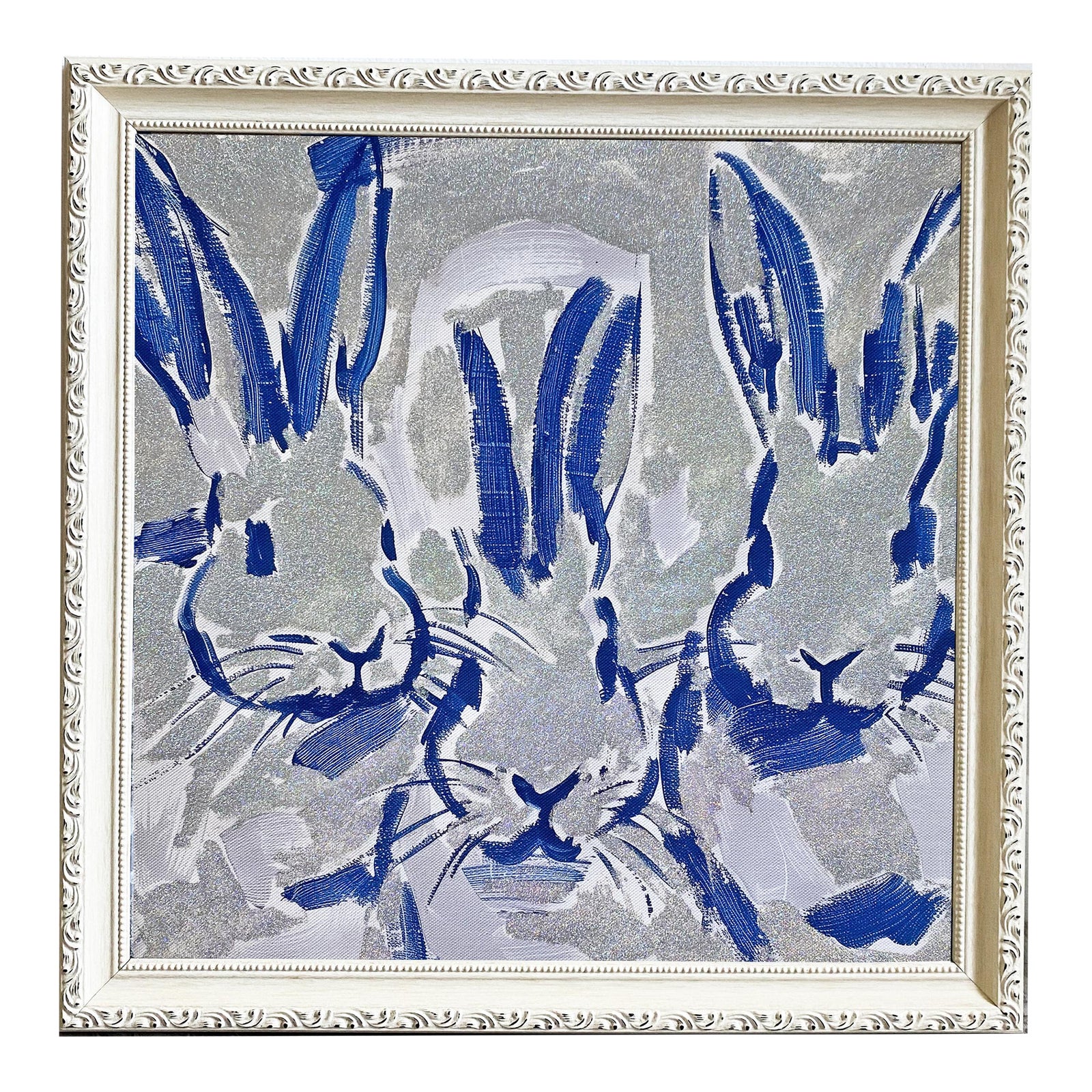 Bunny Hop Original Painting by Tatiana Duperault Abstract Bunny Art ...
