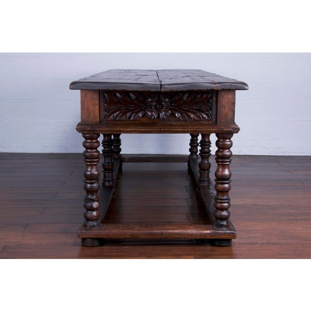 17th Century French Renaissance Louis XIII Walnut Table | Chairish