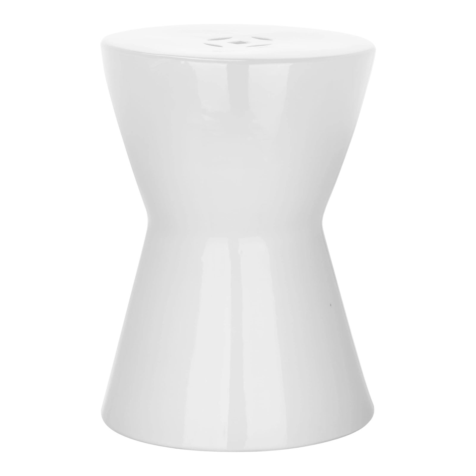 Thomas Garden Stool in White | Chairish
