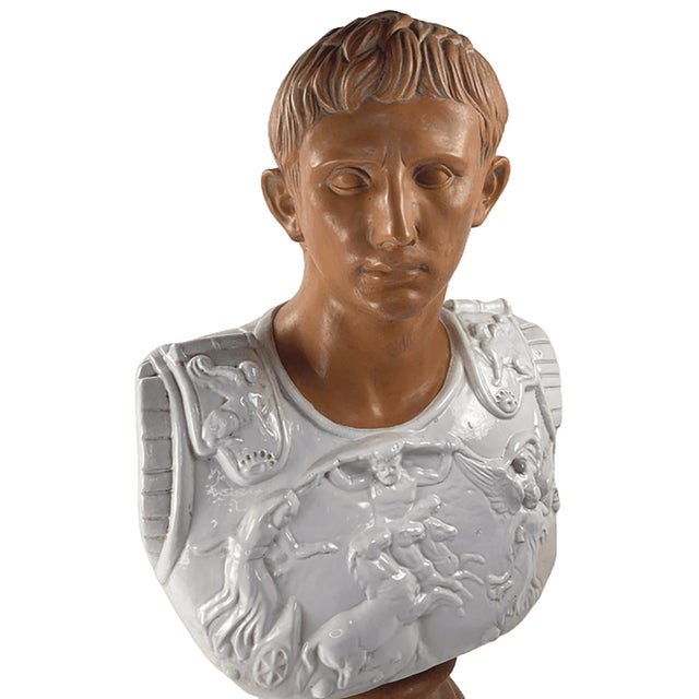 Late 20th Century Modern Bust of a Roman Soldier | Chairish