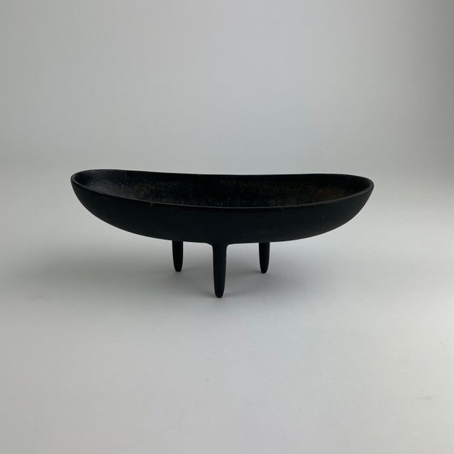 1950s Mid Century Cast Iron Tri Pod Ikebana Vase Japan | Chairish