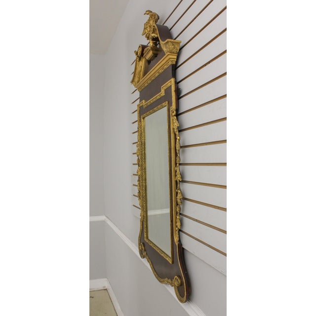 Vintage Chippendale Mahogany & Gold Phoenix Mirror | Chairish