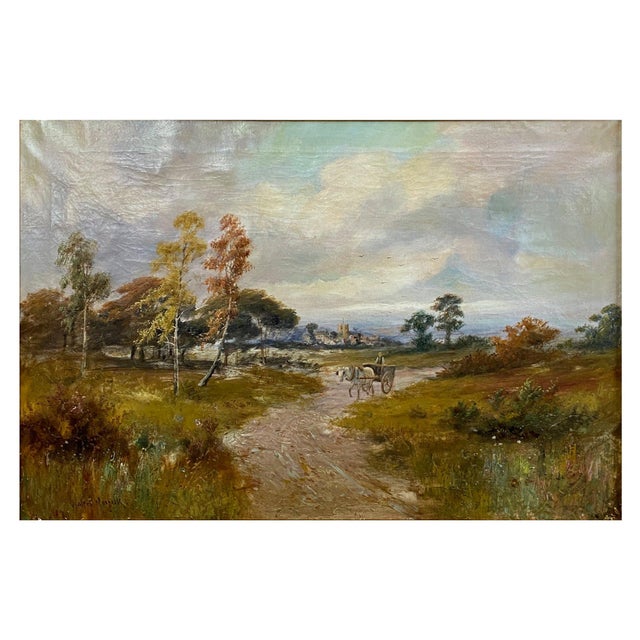 Early 20th Century American Rural Landscape Oil Painting by Walter ...