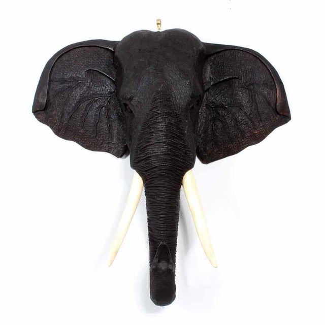 Wall Mounted Elephant Head | Chairish