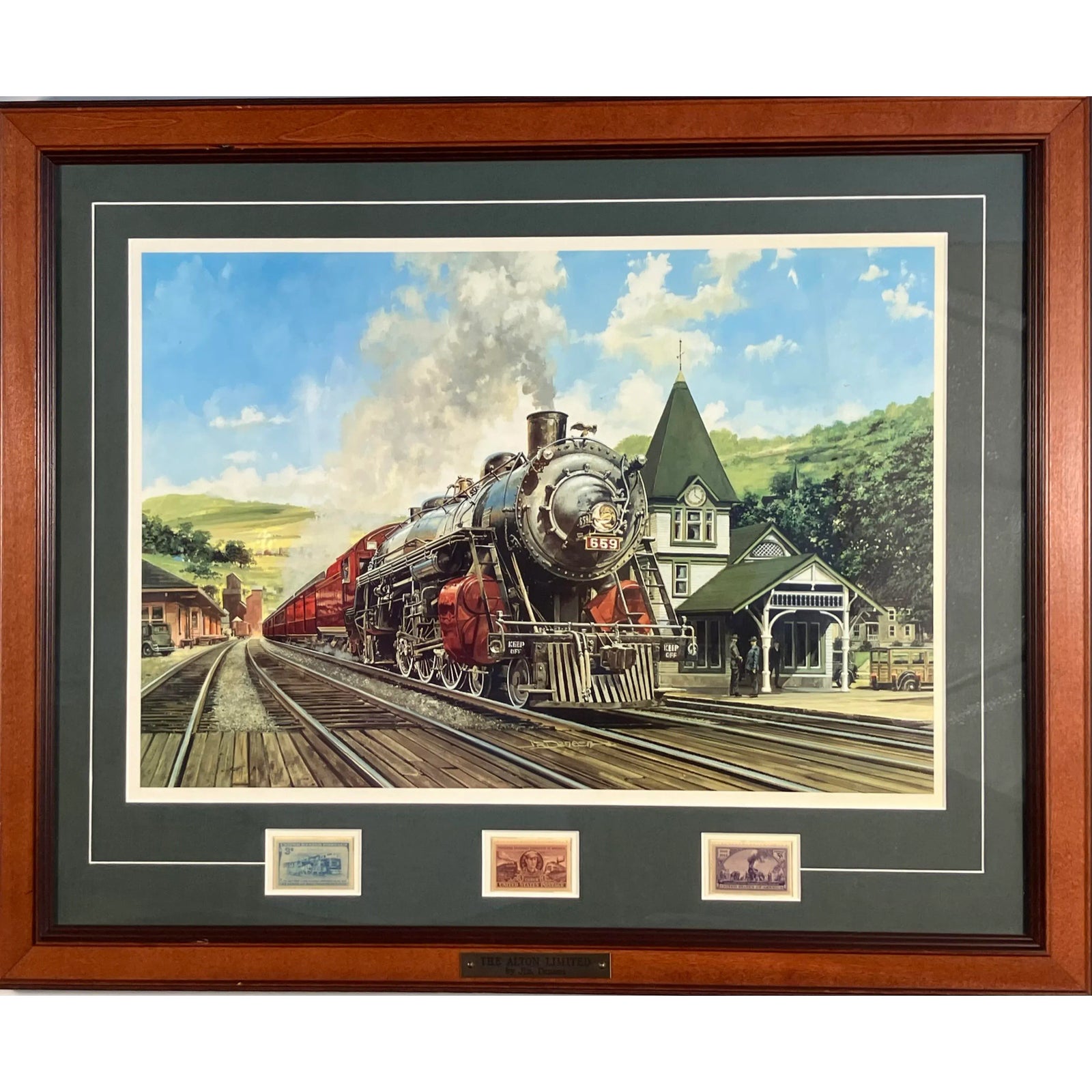 Howard Fogg Railroad Print – “The Alton Limited” Steam Locomotive ...
