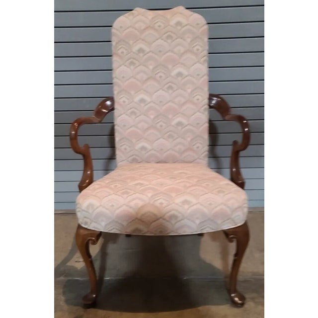 Late 20th Century Southwood Queen Anne Style Mahogany Gooseneck Arm ...