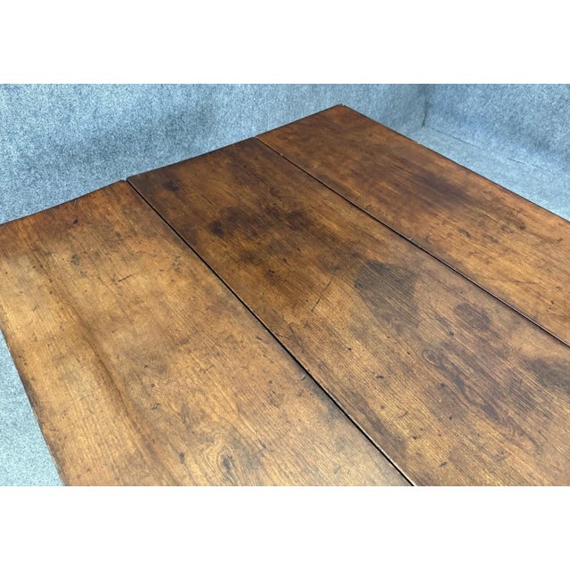 19th Century Solid Oak Drop-Leaf Table | Chairish