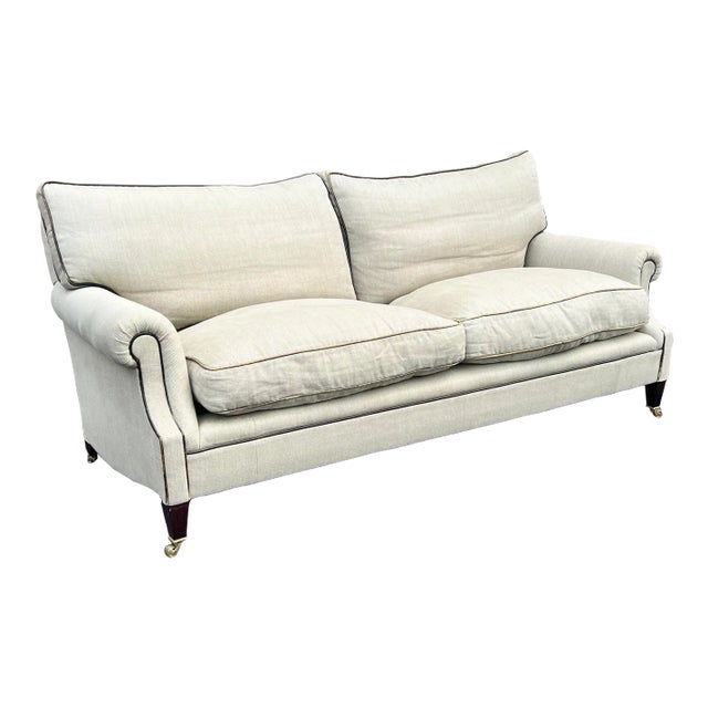 George Smith Laid Back Arm Sofa | Chairish