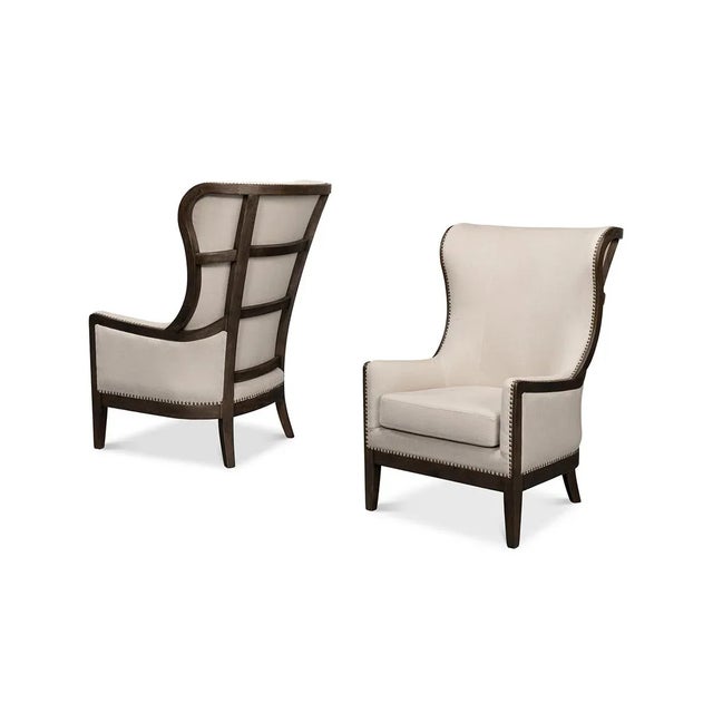 Updated Modern Classic Wingchair | Chairish