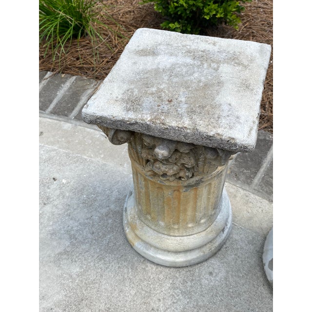 20th Century Italian Corinthian Style Capital Cast Stone Columns - Set ...