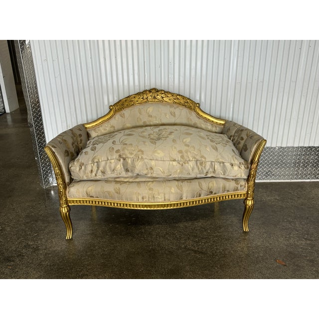 Early 20th Century Period French Art Deco Loveseat | Chairish