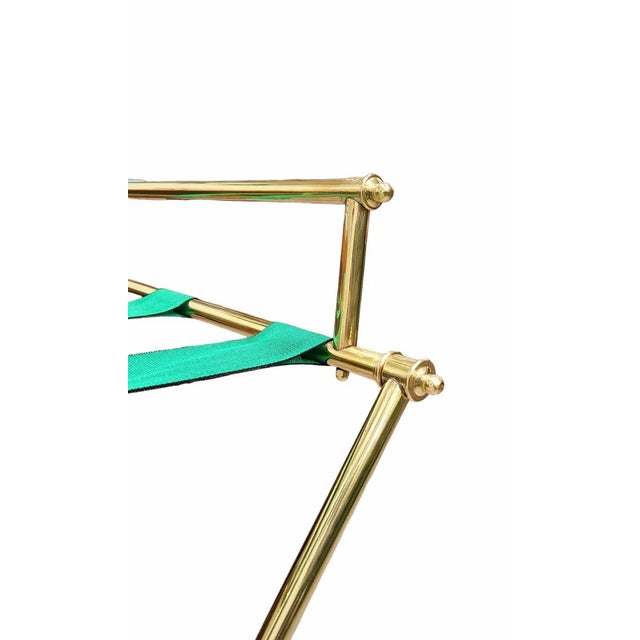 Vintage Brass Luggage Rack | Chairish
