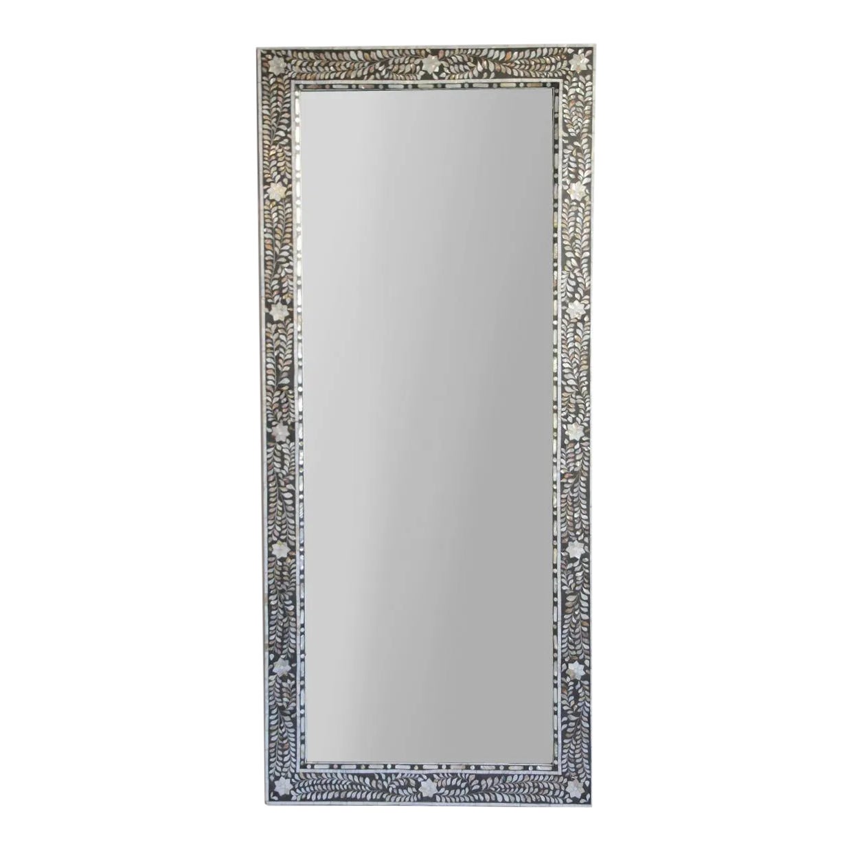 Inlay Dark Gray Mirror | Chairish