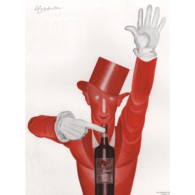 Matted 1932 Art Deco French Dubonnet Alcohol Advertising Print ...