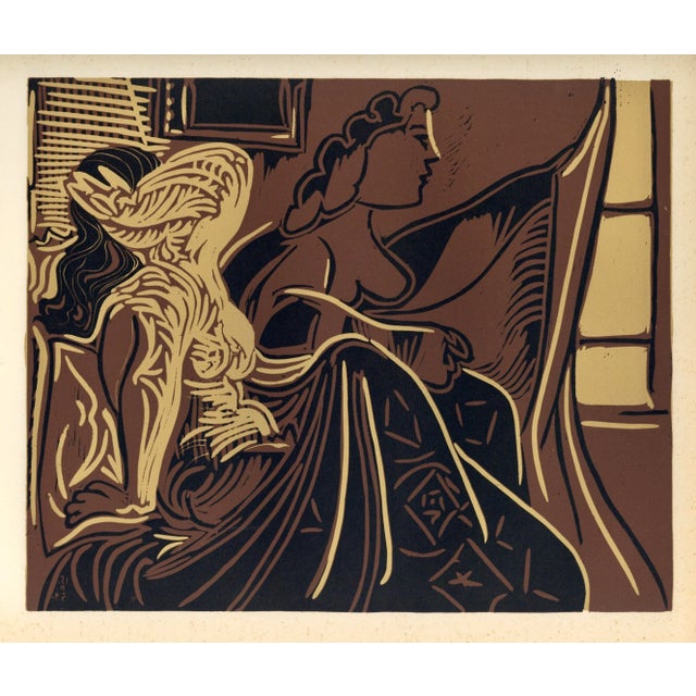 1960s Pablo Picasso, Morning: Two Waking Women, Linogravures Print ...