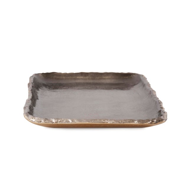 The Baniff Jagged Edged Rectangular Tray, Large | Chairish