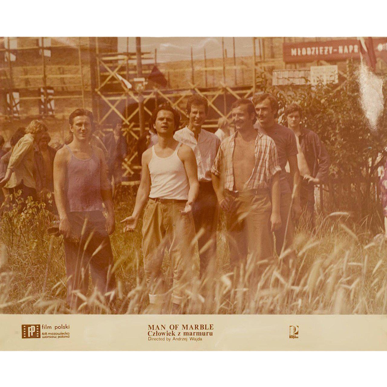 Man of Marble 1981 Polish Scene Card | Chairish