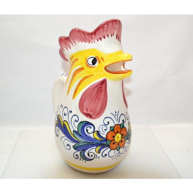 1990s Franco Mari Deruta Ceramics Italy Rooster Decanter Carafe Pitcher ...