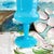 Late 20th Century Turquoise Blue Opaline Stemmed Glass Vase | Chairish