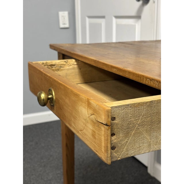 Antique Irish Pine Writing Table | Chairish