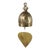Hanging Tibetan Prayer Bell With Buddha and Ganesha Depictions | Chairish