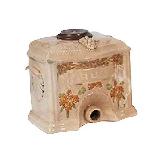 Antique English Ceramic Decanter | Chairish