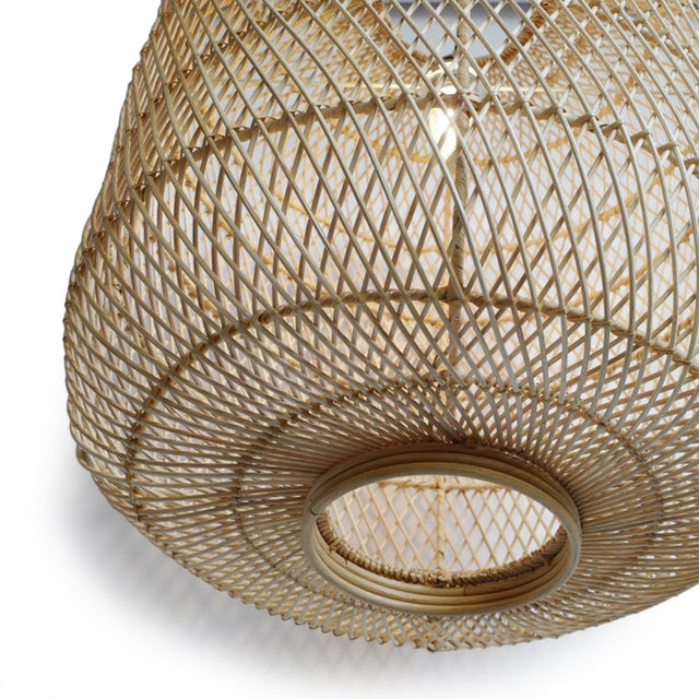 Raw Wicker Jug Lantern Medium | Chairish