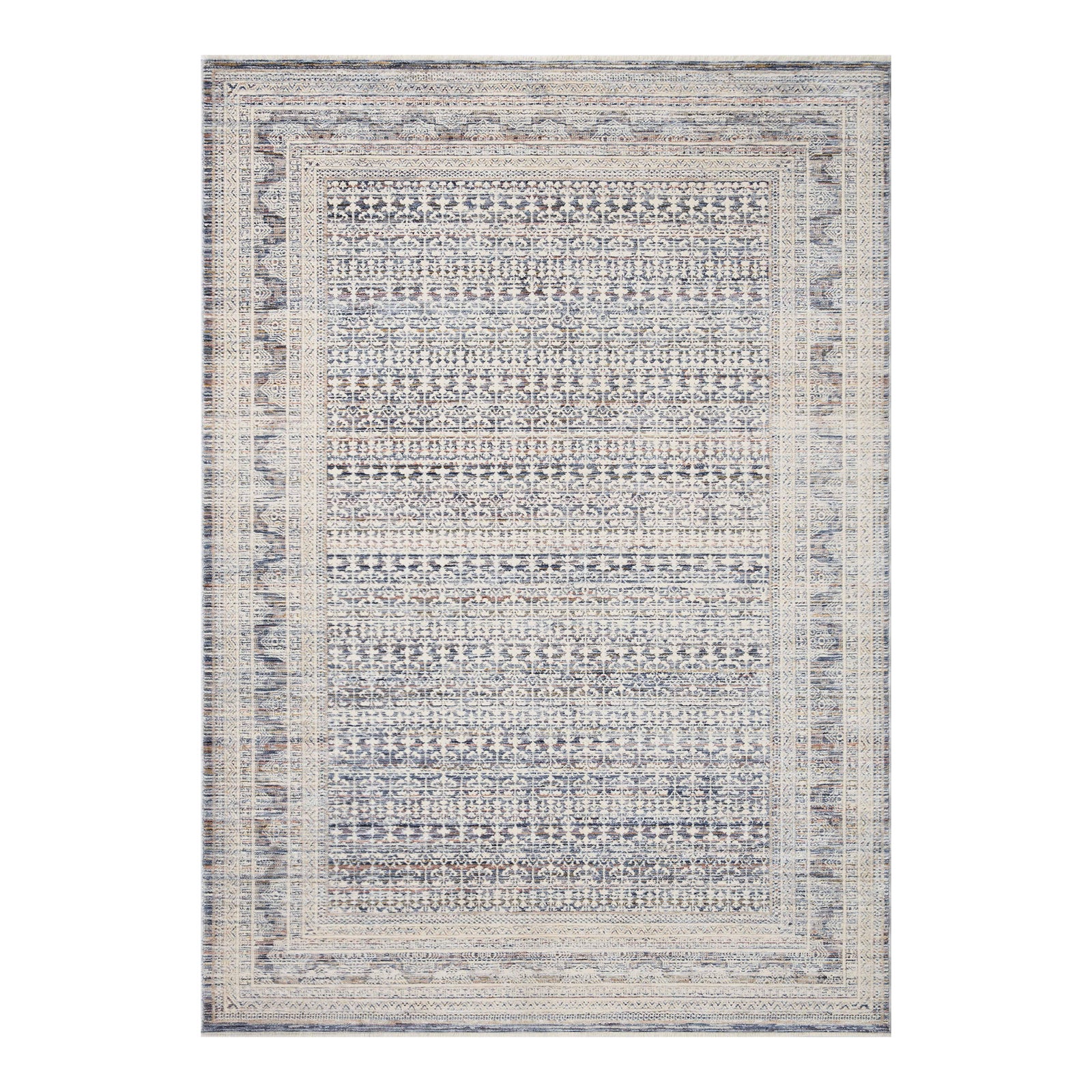 Amber Lewis x Loloi Zuma Ocean / Multi 18" x 18" Sample Rug | Chairish