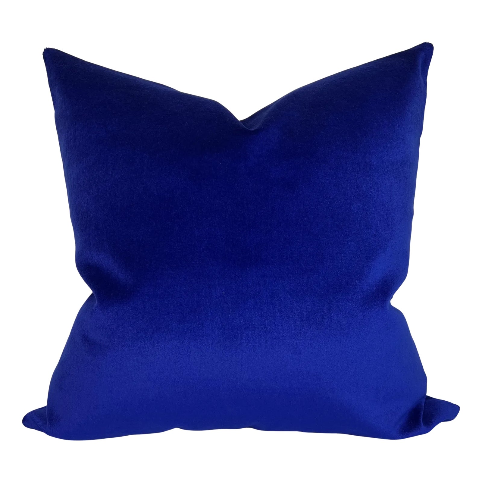Royal Blue Performance Velvet Pillow Cover | Chairish
